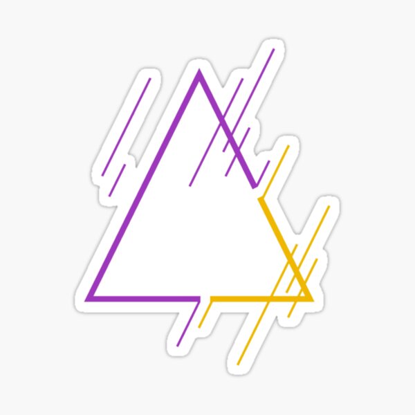 "Triangle" Sticker for Sale by ArtbyAMB | Redbubble