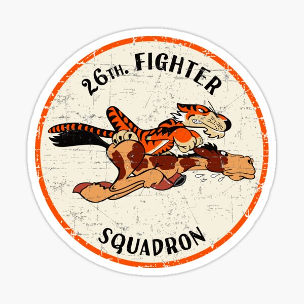 "USAF - 26th Fighter Squadron - Grunge Style" Sticker for Sale by ...