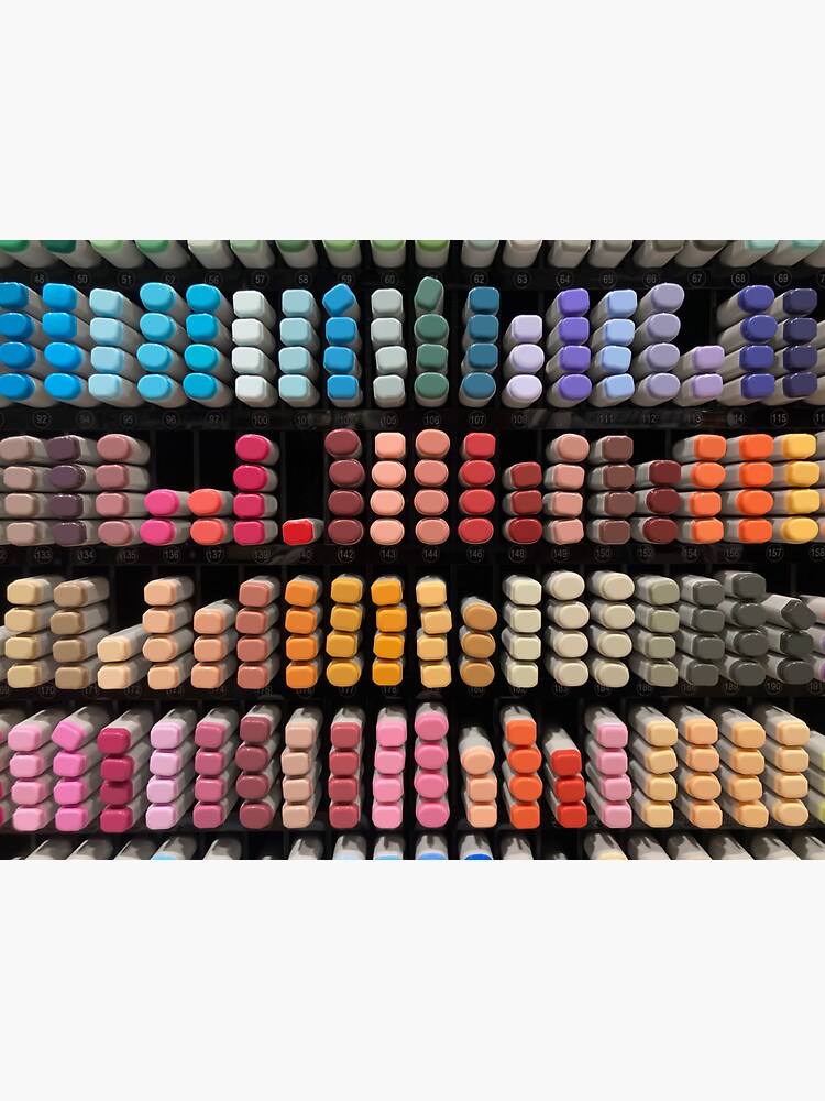 "Market stack of colorful markers or felt tip pens" Sticker for Sale by ...