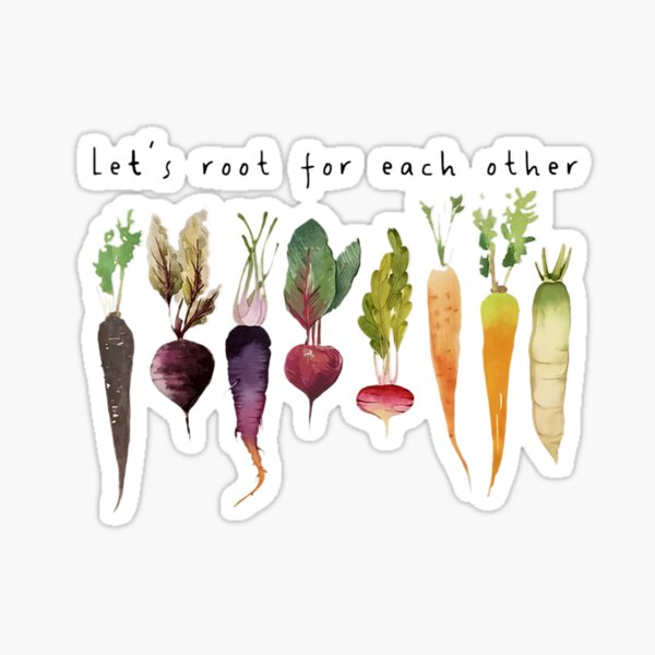 "Lets Root For Each Other" Sticker for Sale by karimkar | Redbubble