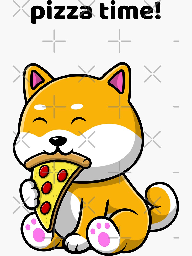 "Pizza Time!" Sticker for Sale by X-NEC | Redbubble