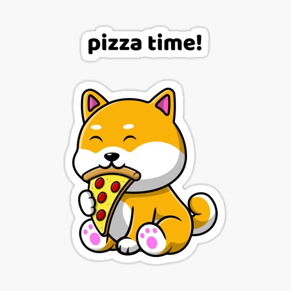 "Pizza Time!" Sticker for Sale by X-NEC | Redbubble