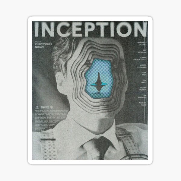 "Inception " Sticker for Sale by VintagePosters6 | Redbubble
