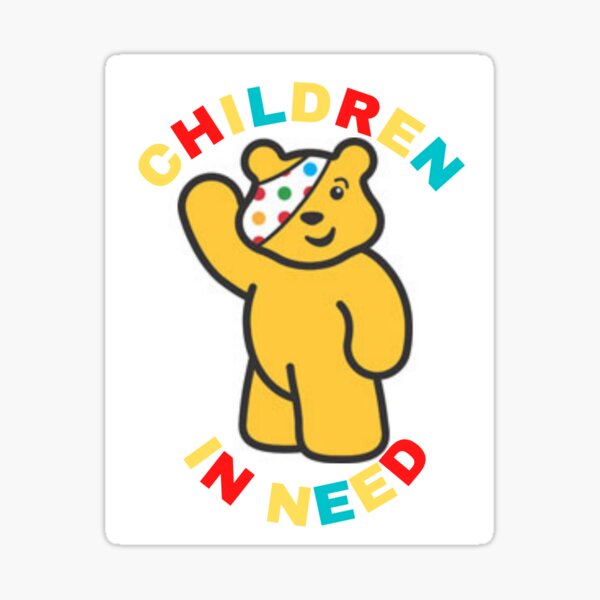 "pudsey asda children in need" Sticker for Sale by LiveWorld2023 ...