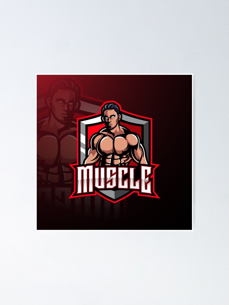 "Muscle Fighter" Poster for Sale by WOLFFOLINS | Redbubble