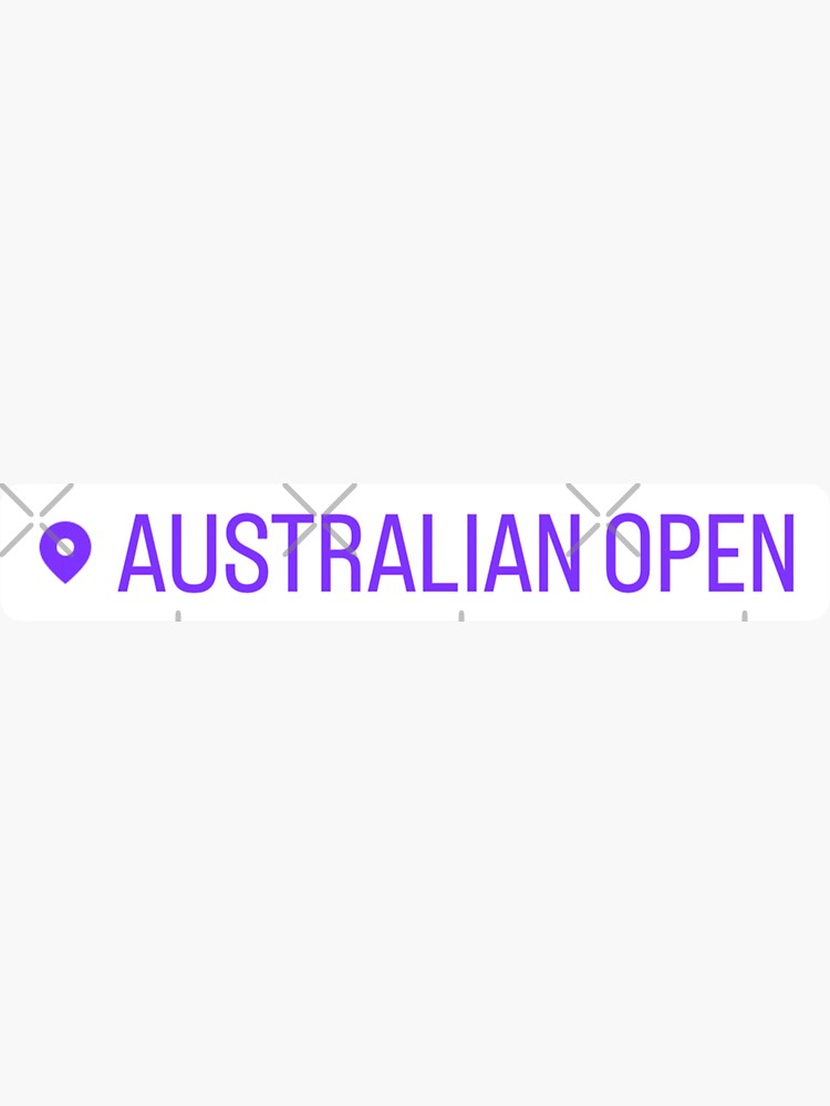 "Tennis Rental - Australian Open" Sticker for Sale by TieBreak-Tennis ...