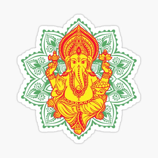 "Lord Ganesha" Sticker for Sale by AlaukikaShop | Redbubble