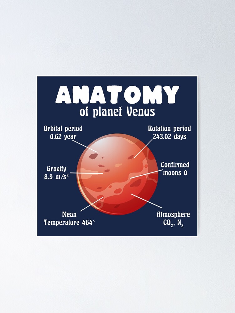 "Anatomy of planet Venus, funny solar system, Awesome gift for your ...