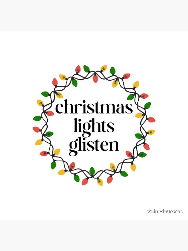 "christmas lights glisten - Taylor Swift" Poster for Sale by ...