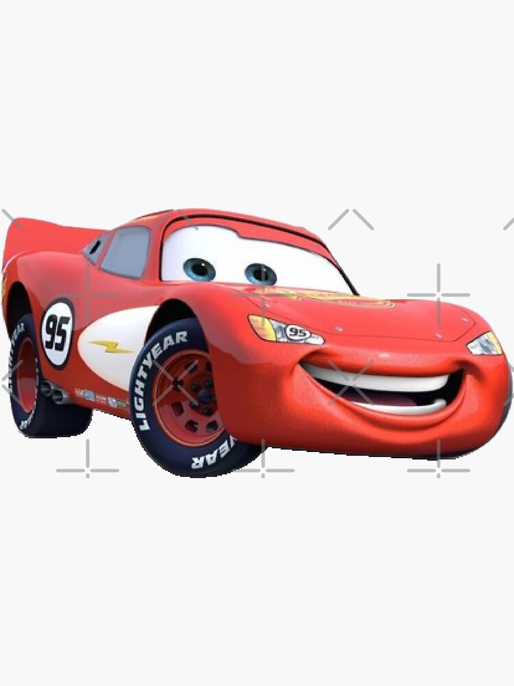 "Lightning Mcqueen " Sticker for Sale by ALAnimes | Redbubble