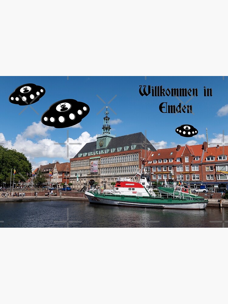 "Willkommen in Emden. Welcome to Emden." Poster for Sale by funkyworm ...