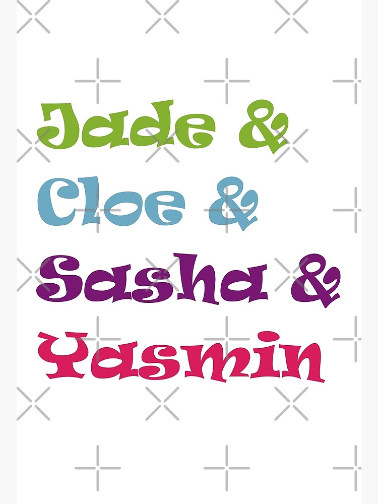 "Bratz Colorful Names" Poster for Sale by Scoutisnothere | Redbubble