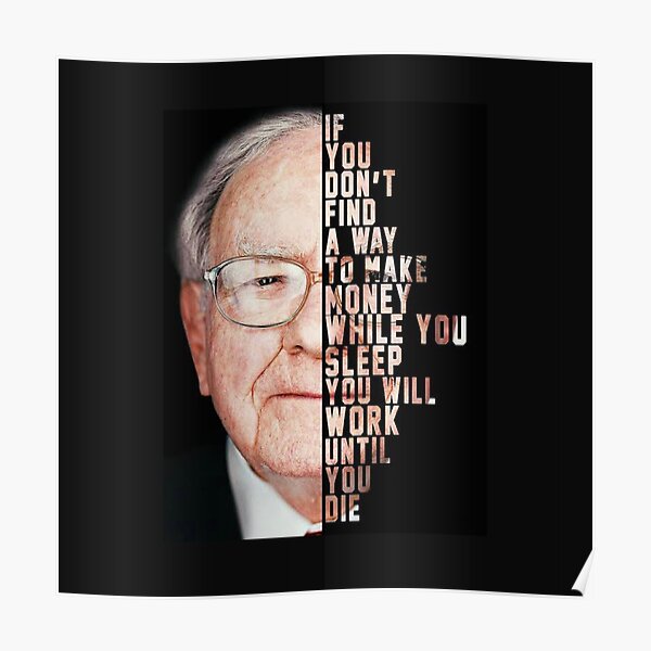 "Warren Buffett" Poster for Sale by QuotesBubble | Redbubble
