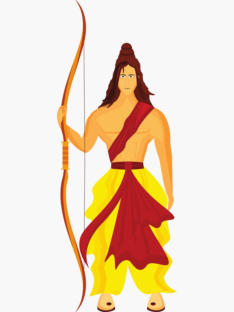 "Sri Rama" Sticker for Sale by AlaukikaShop | Redbubble