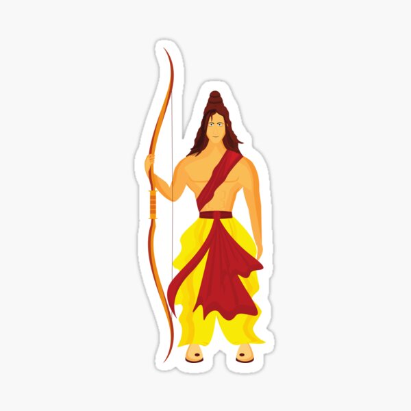 "Sri Rama" Sticker for Sale by AlaukikaShop | Redbubble