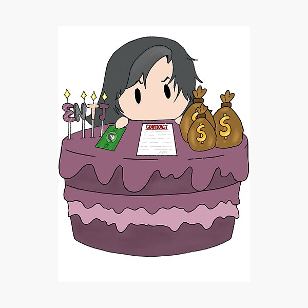 "ENTJ MBTI Cake" Photographic Print for Sale by MBTI-Star | Redbubble