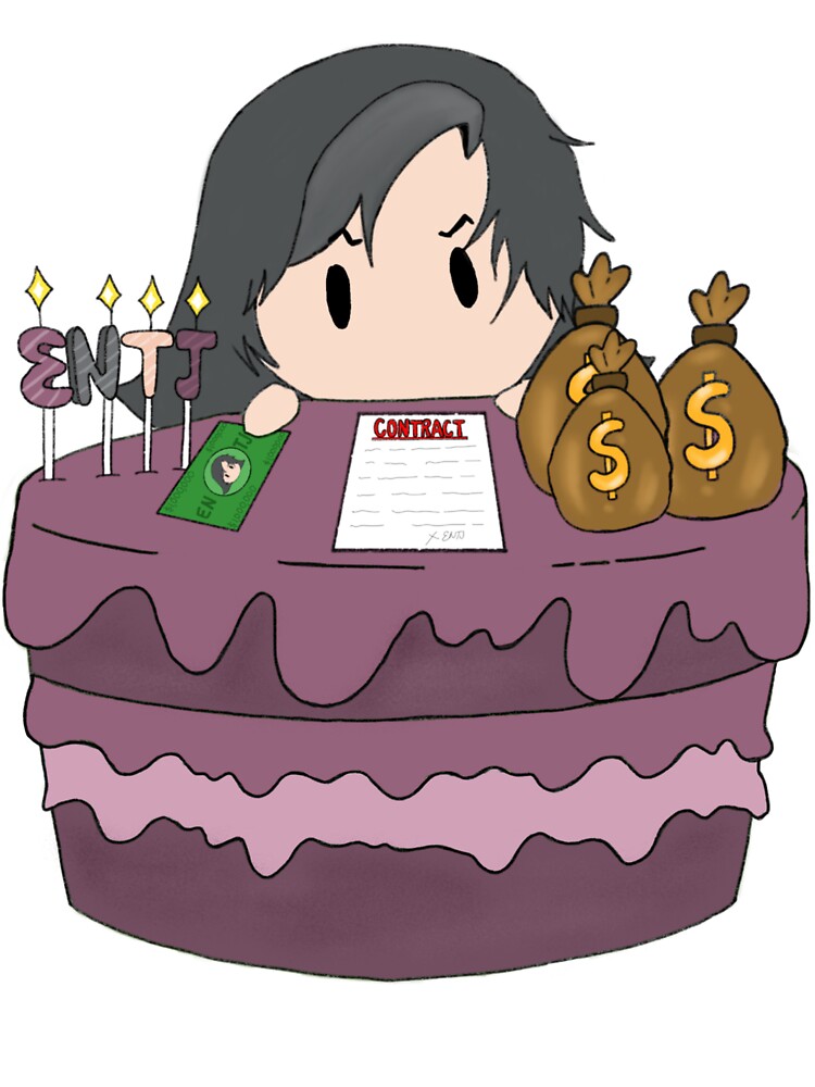 "ENTJ MBTI Cake" Sticker for Sale by MBTI-Star | Redbubble