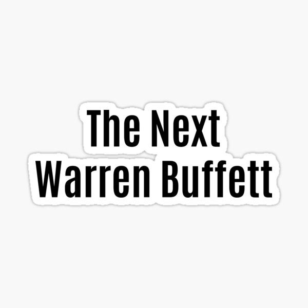 "Warren Buffett" Sticker for Sale by QuotesBubble | Redbubble
