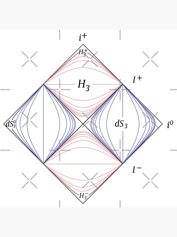 Penrose Diagram, general relativity Premium Matte Vertical Poster sold ...