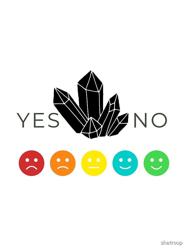 "Nonverbal Scale of Emotions- Yes/No Crystal cluster" Art Print for ...