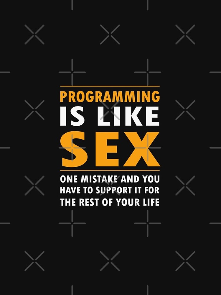 Programming Is Like Sex Funny Programming Jokes Dark Color Iphone Case For Sale By