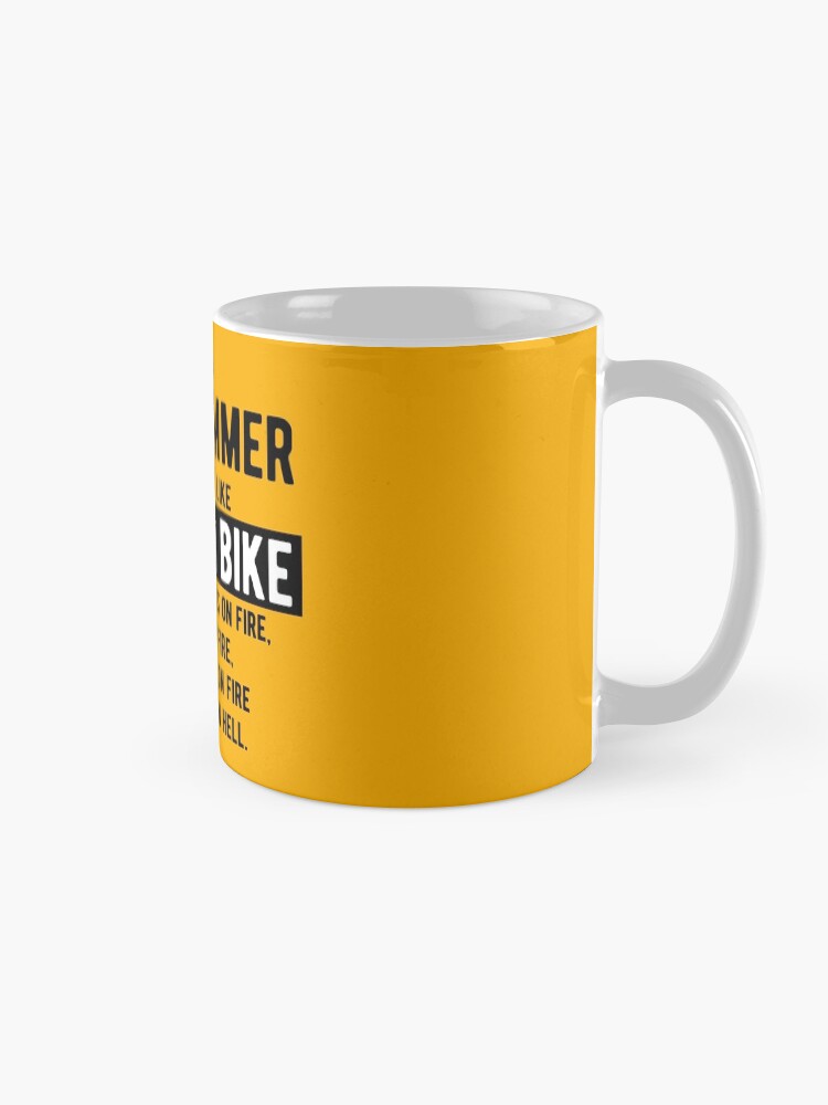 "Being a programmer is easy. It's like riding a bike - Funny Programming Jokes - Light Color ...