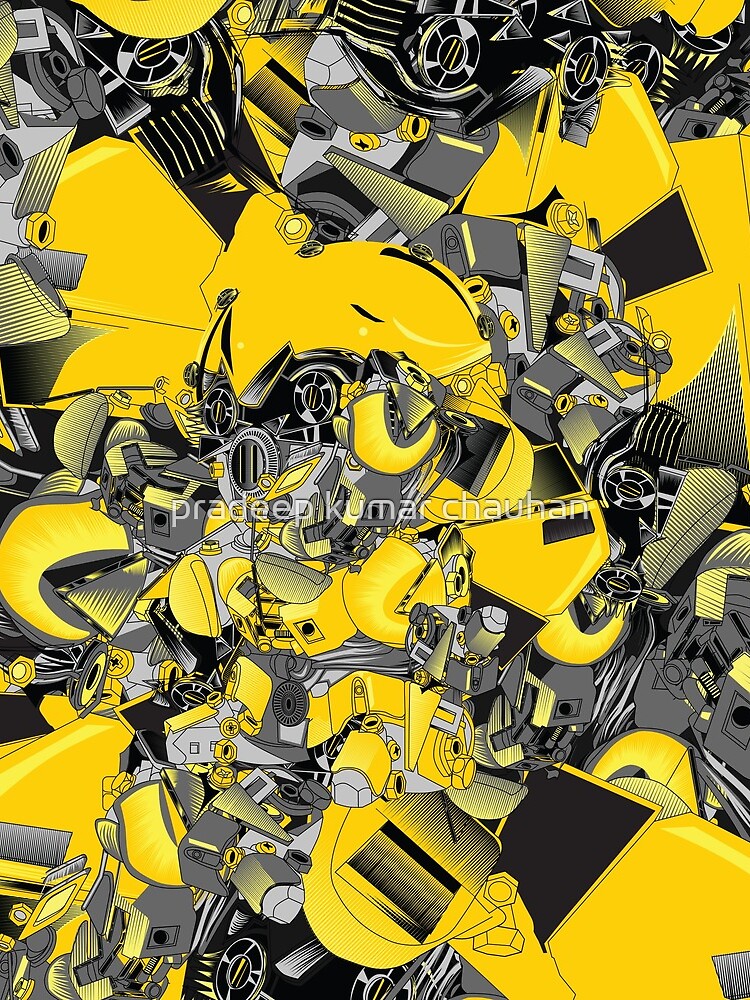 "Bumblebee transformer" Drawstring Bag for Sale by radeeo | Redbubble