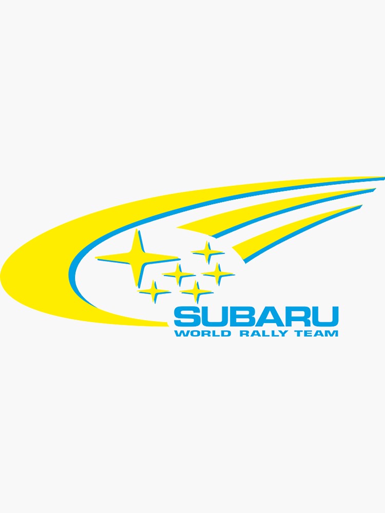 "World Rally Team-SUBARU-Emblem" Sticker for Sale by gregoriuswinter ...