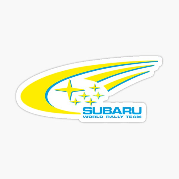 "World Rally Team-SUBARU-Emblem" Sticker for Sale by gregoriuswinter ...