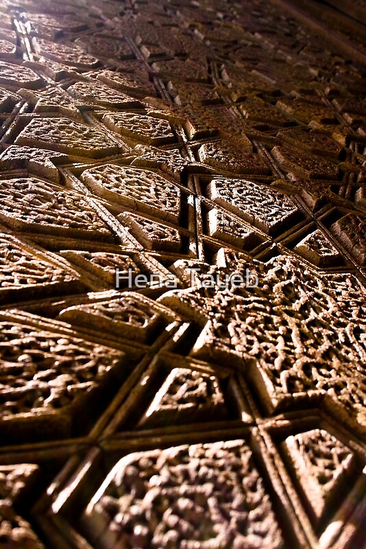 "Photograph Earthy Brown Clay Star Pattern Islamic Architecture Detail ...