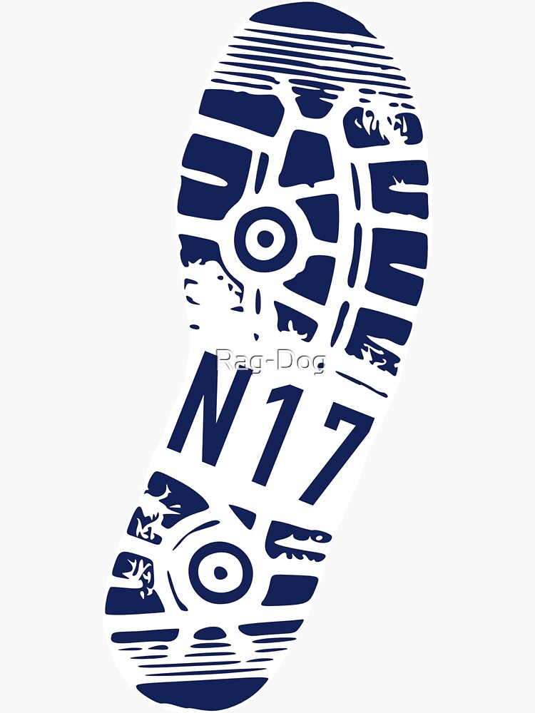 "N17 Footprint" Sticker for Sale by Rag-Dog | Redbubble