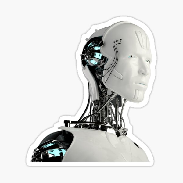 "Humanoid" Sticker for Sale by X-NEC | Redbubble