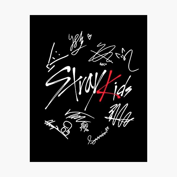 "Stray Kids signatures logo Blue SKZ kpop boy group bang chan lee know ...