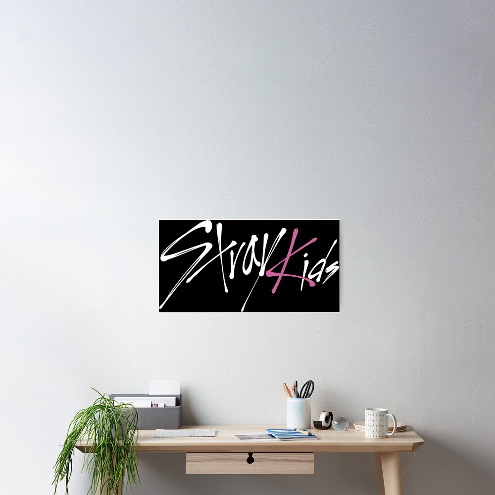 "Stray Kids signatures logo Pink SKZ kpop boy group bang chan lee know ...