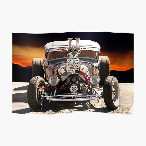 "Rat Fink Rat Rod" Poster by DaveKoontz | Redbubble