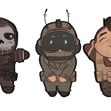 "Ghost, Roach and Soap Cute designs || COD" Sticker for Sale by ...