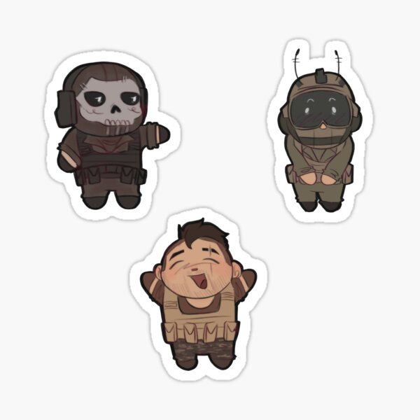 "Ghost, Roach and Soap Cute designs || COD" Sticker for Sale by ...