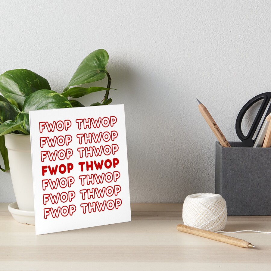 "Fwop Thwop Yaoi Sounds BL Merch" Art Board Print for Sale by ...