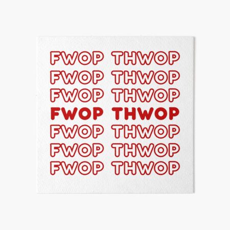 "Fwop Thwop Yaoi Sounds BL Merch" Art Board Print for Sale by ...