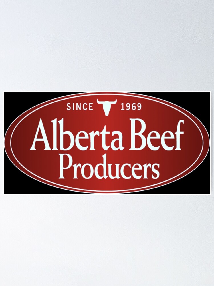 "Retro alberta beef logo " Poster for Sale by KieraPatel | Redbubble