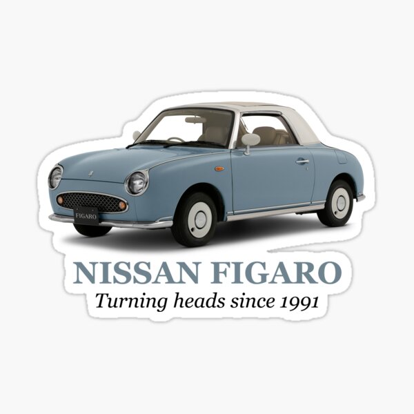 "Lapis Grey Nissan Figaro - Design 2" Sticker for Sale by ...