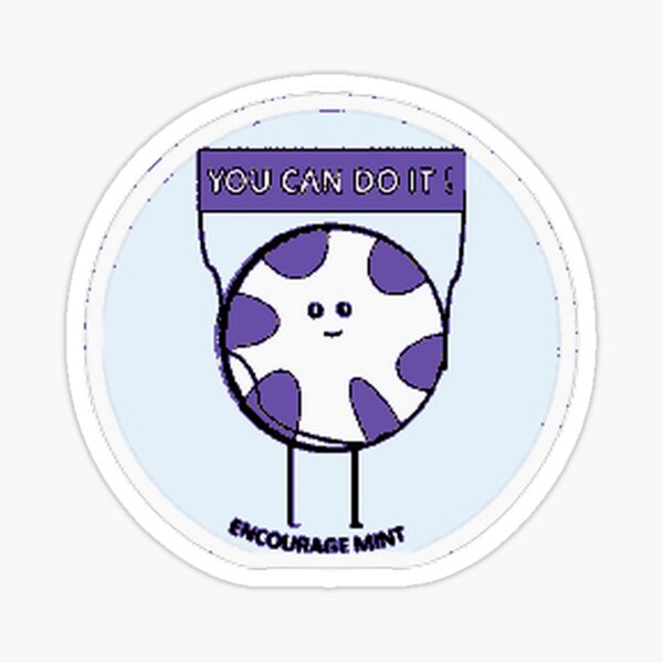 "Encourage Mint" Sticker for Sale by allstars007 | Redbubble