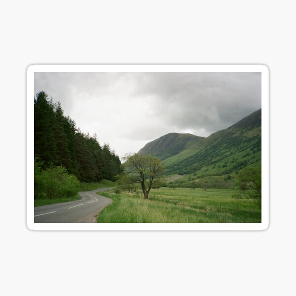 "Scotland Highlands on Film" Sticker for Sale by aleefaaj97 | Redbubble