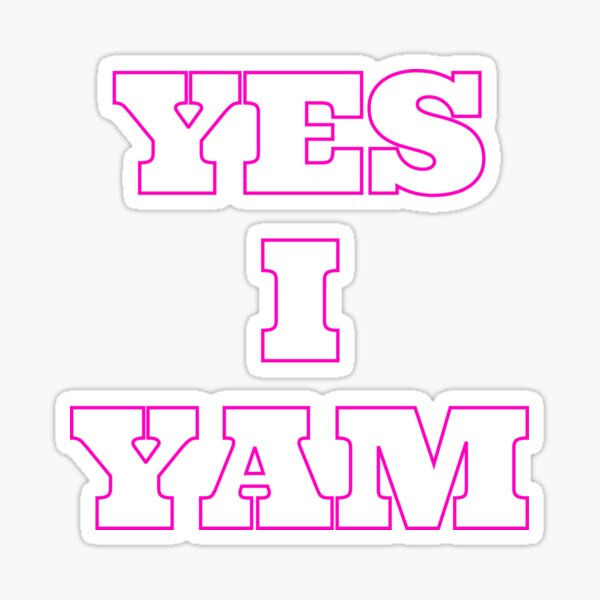 "Yes I Yam Thanksgiving Matching Couple" Sticker for Sale by ABDFRshipp ...