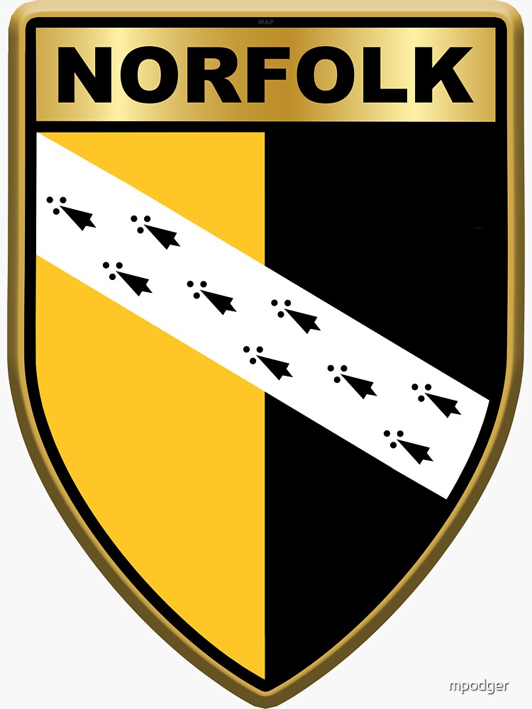 "NORFOLK Gifts, Masks, Stickers & Products (4)" Sticker for Sale by ...