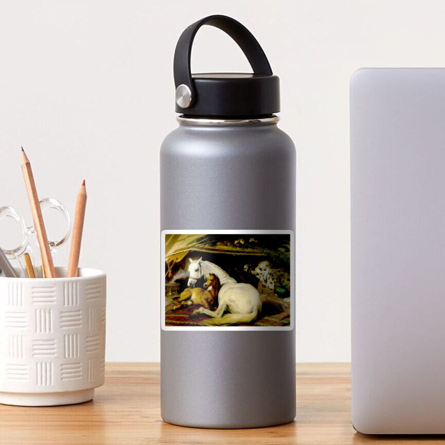 "THE ARAB TENT : Vintage 1866 Edwin Landseer Mare and Foal Print ...