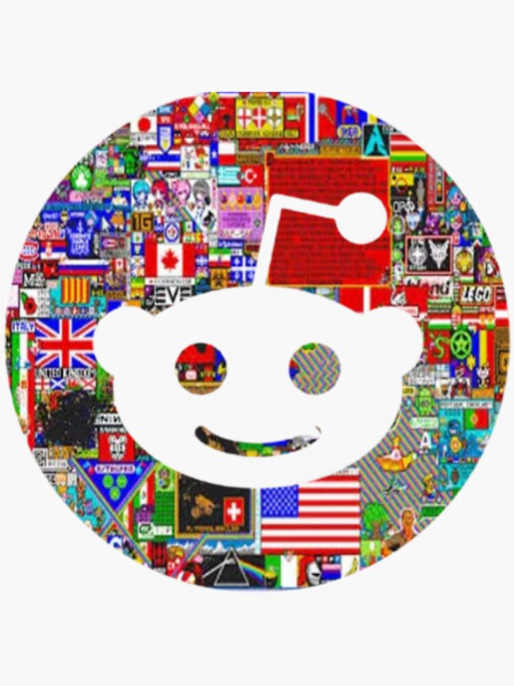 "iconic reddit r place " Sticker for Sale by ColorGirlz | Redbubble