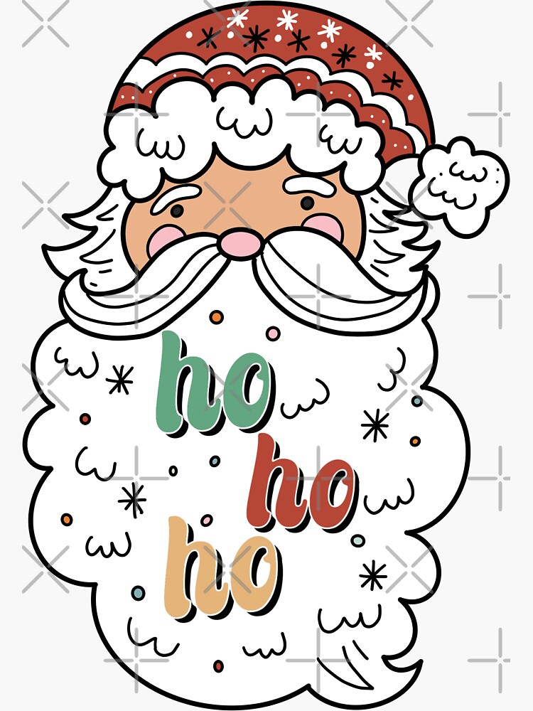 "Ho Ho Ho Santa" Sticker for Sale by Milibella | Redbubble
