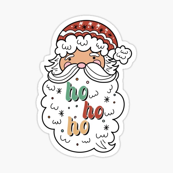 "Ho Ho Ho Santa" Sticker for Sale by Milibella | Redbubble