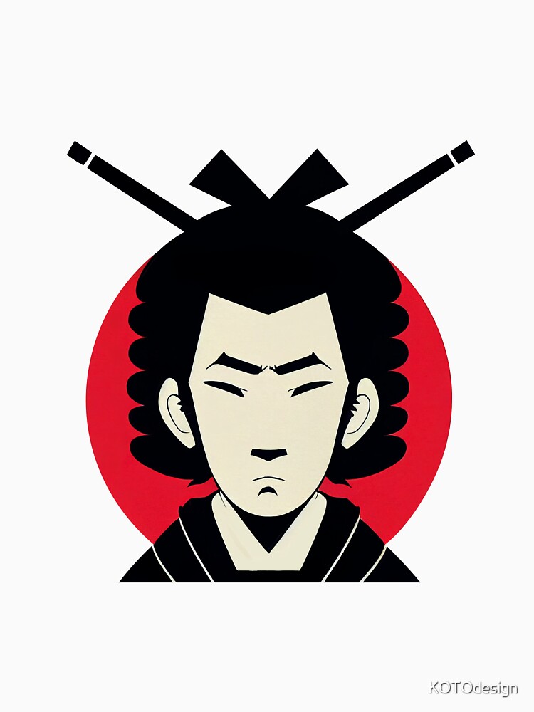 "Funny Samurai Warior design inspired by Anime Cartoon Style" T-shirt ...
